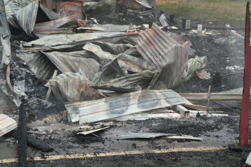 The Shack has burnt down overnight! 22 nd October 2015